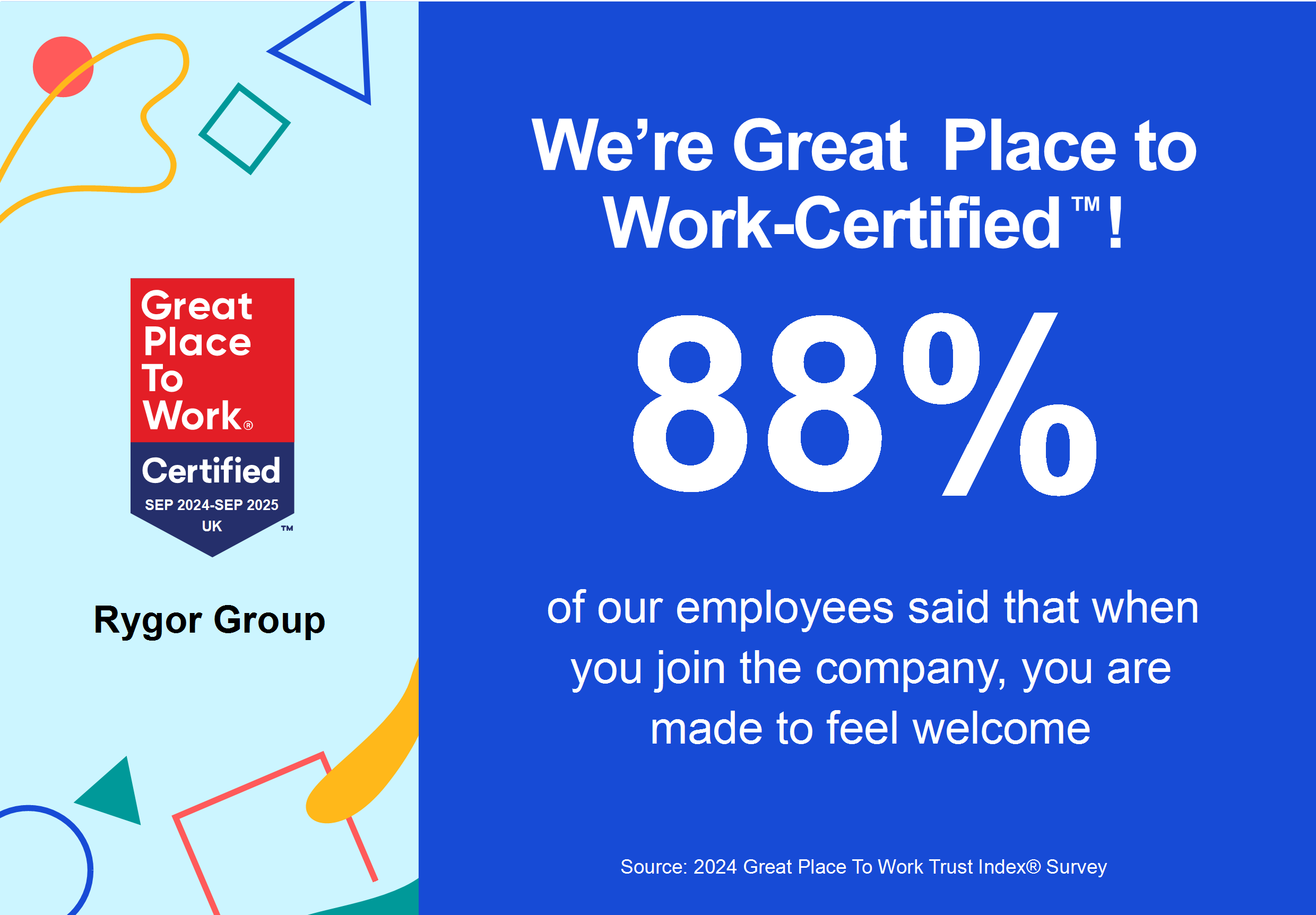 Rygor Announced as A Great Place To Work® – For the Third Year Running ...